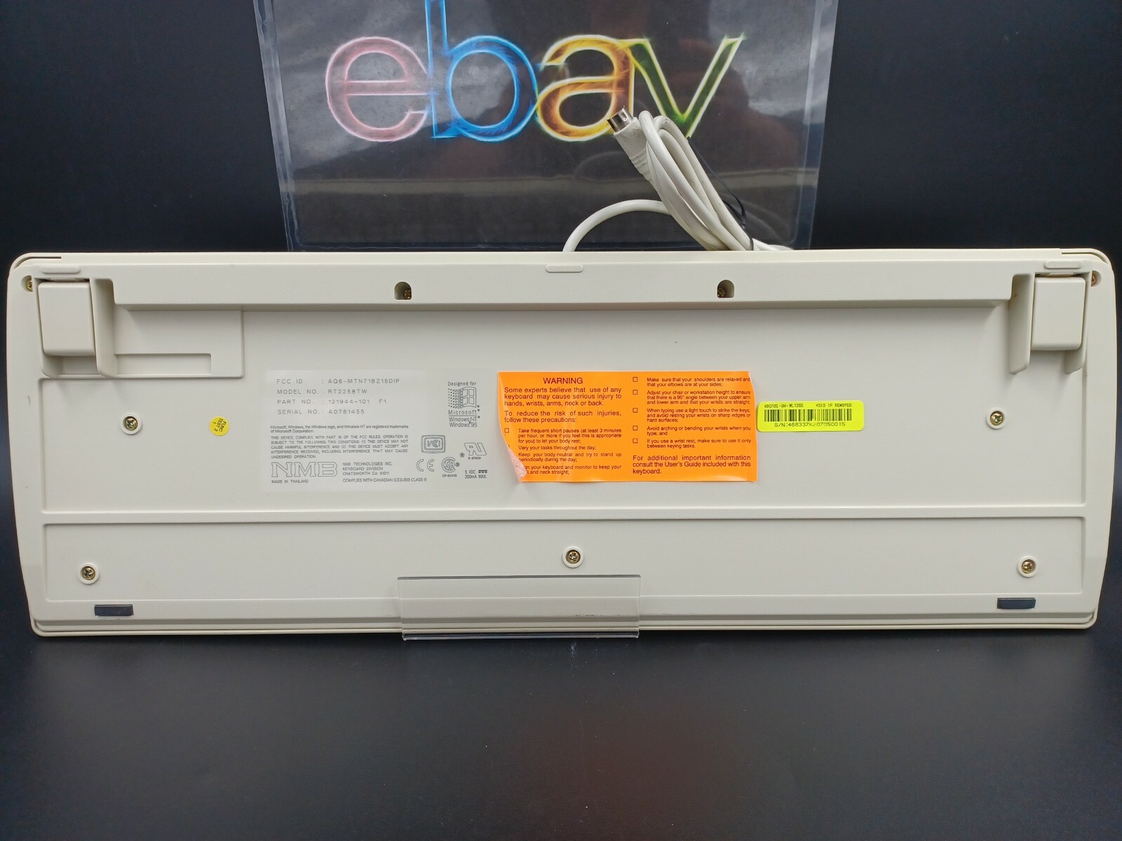 NMB Micron RT2258TW Keyboard | ps/2 | Standard | K3