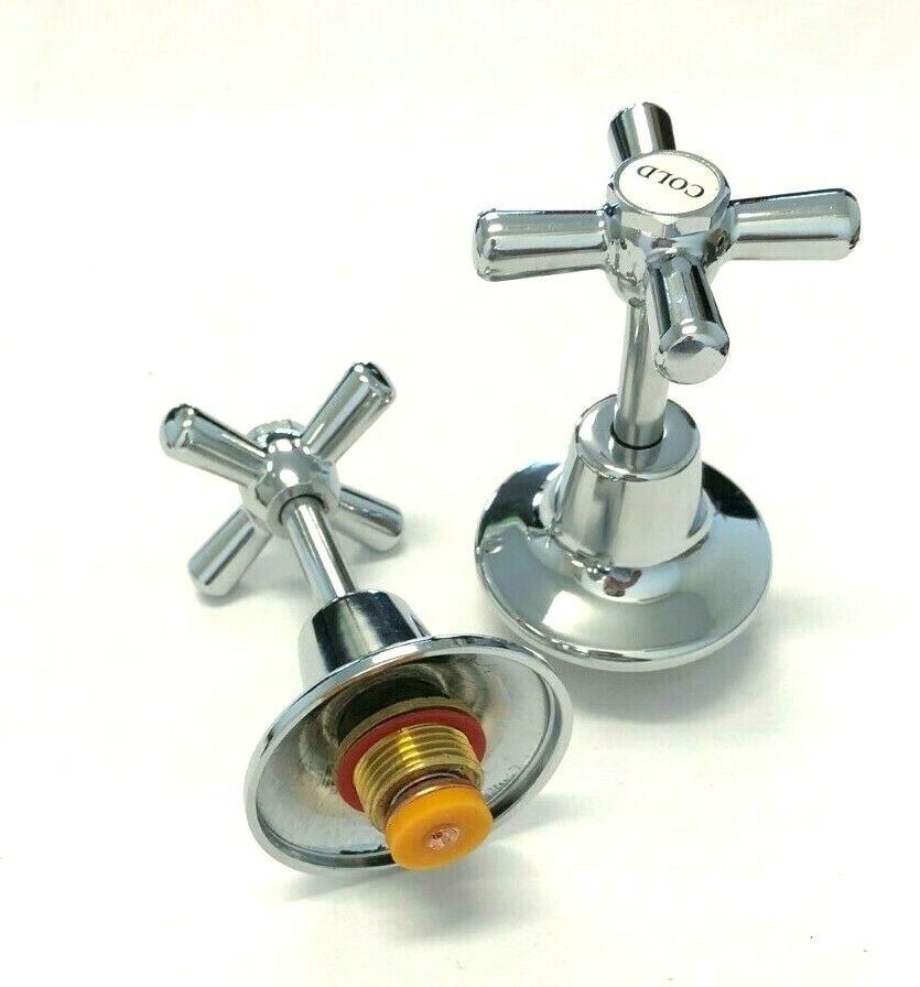 AW Monopoly Tapware Chrome Whitehall 9657 Wall Top Assembly Shower/Bath ...