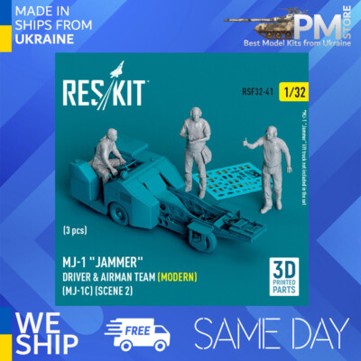 Reskit RSF32-0041 1/32 MJ-1 "Jammer" Driver & airman team (Modern) MJ ...