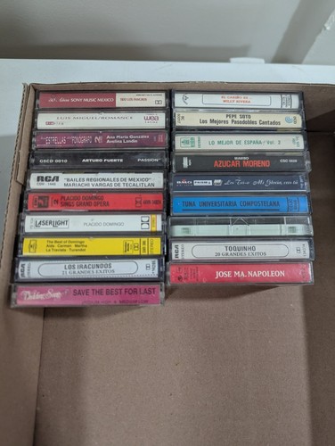 Latin Spanish Music Cassette Tapes Lot Placido Napoleon Luis Miguel | eBay