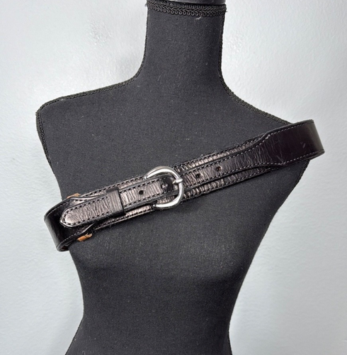 El Paso Saddlery Co Marker Elegant Black Leather Belt 1 3/4" Solid ...