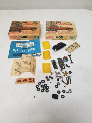Vtg Aurora Slot Car Parts Lot Jaguar Corvette Hop Up Kit Box Lids | eBay