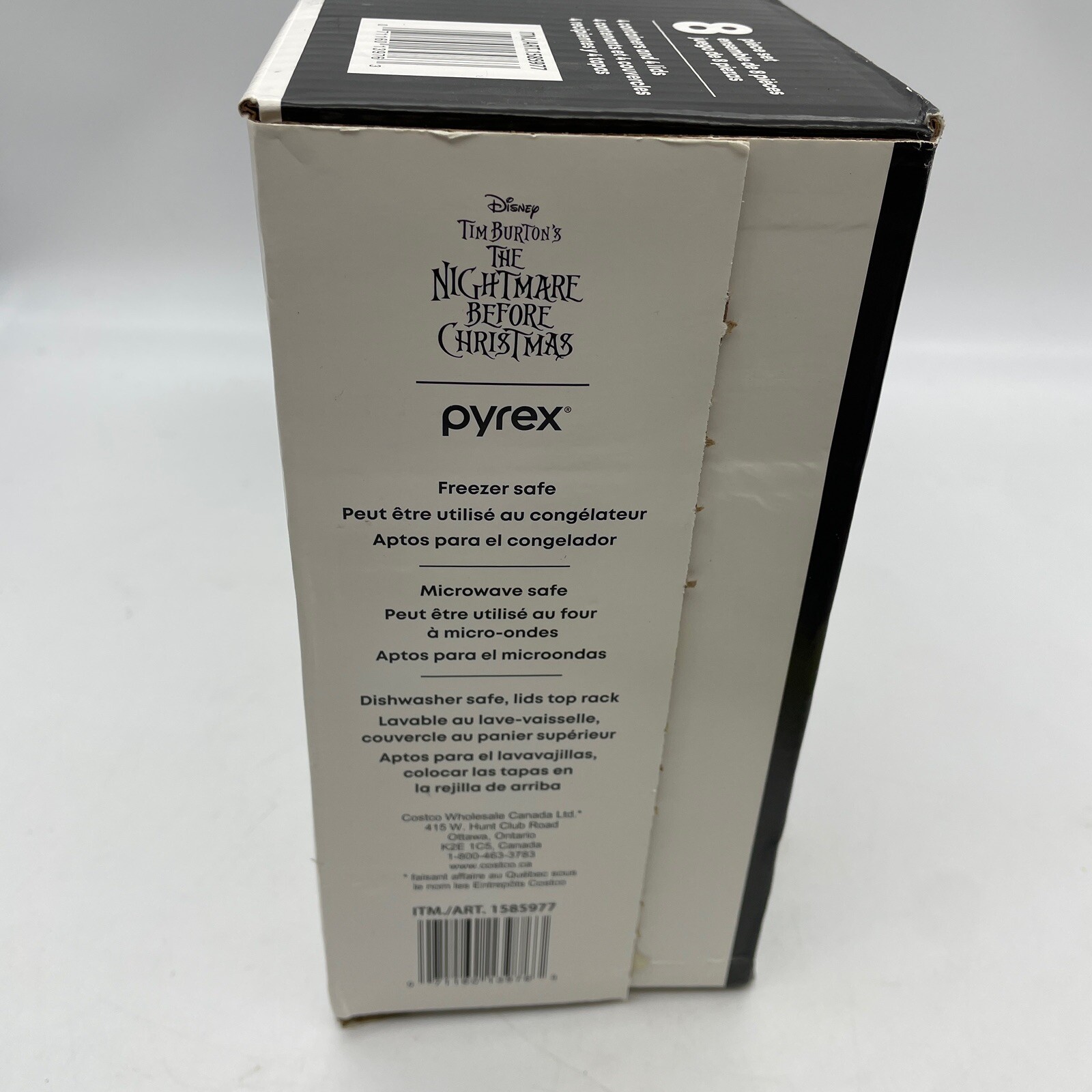 PYREX Disney the Nightmare Before Christmas Glass Bowls Set - 8 Piece ...