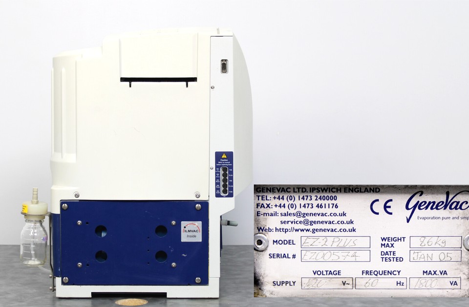 GeneVac EZ-2 Plus HCI Compatible Personal Centrifugal Evaporator with ...