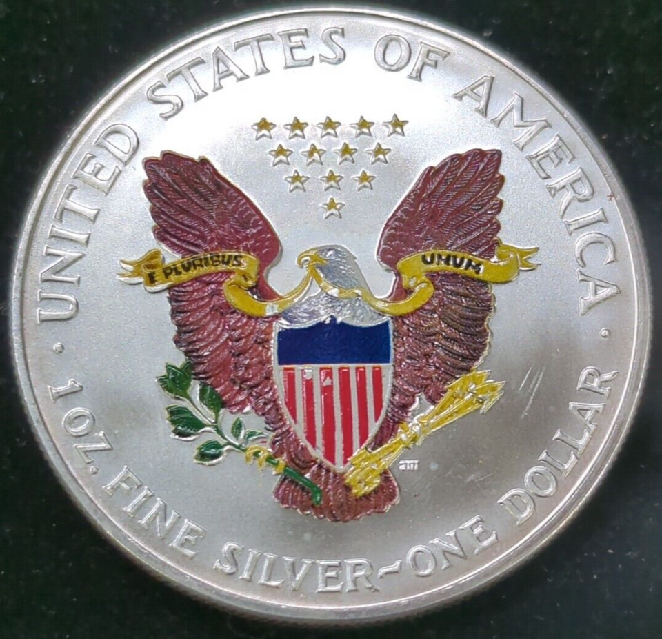 2000 Colorized American Silver Eagle 1 oz Coin (JW264) | eBay