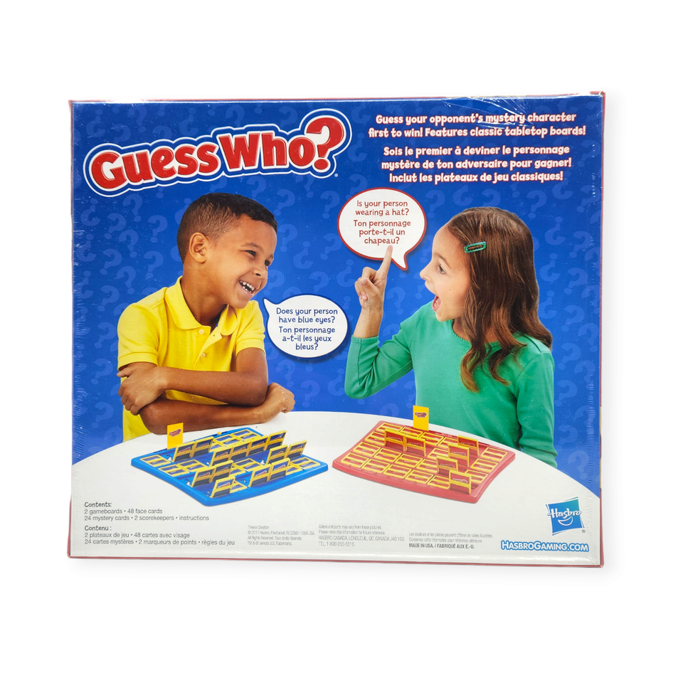 Guess Who? Original Guessing Game By Hasbro Gaming For Ages 6 And Up ...