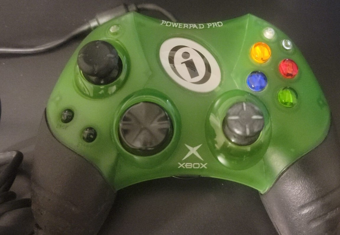 XBOX Game Controller Neon Lime Green - i Power Pad Original Xbox ...