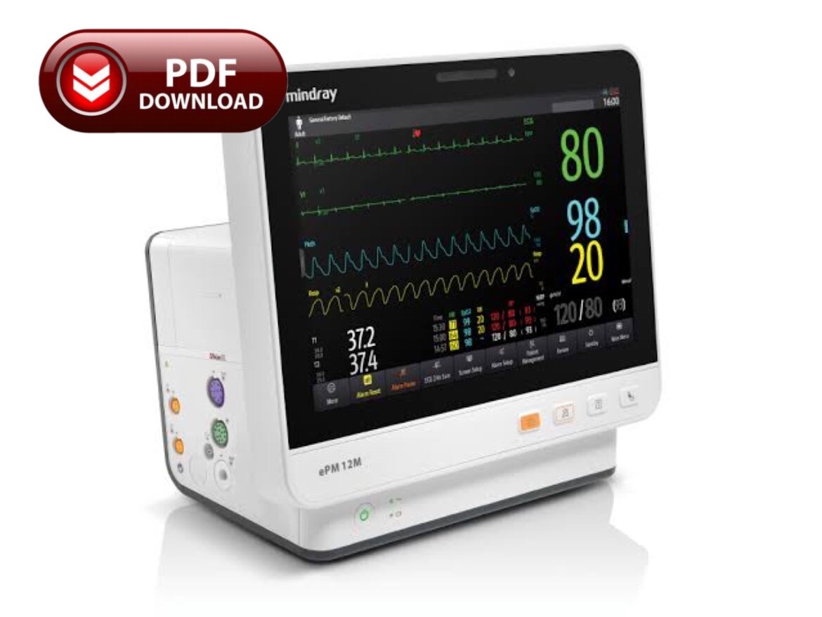 for Mindray ePM 10M / ePM 12M / ePM 12MA SERVICE REPAIR MANUAL | eBay