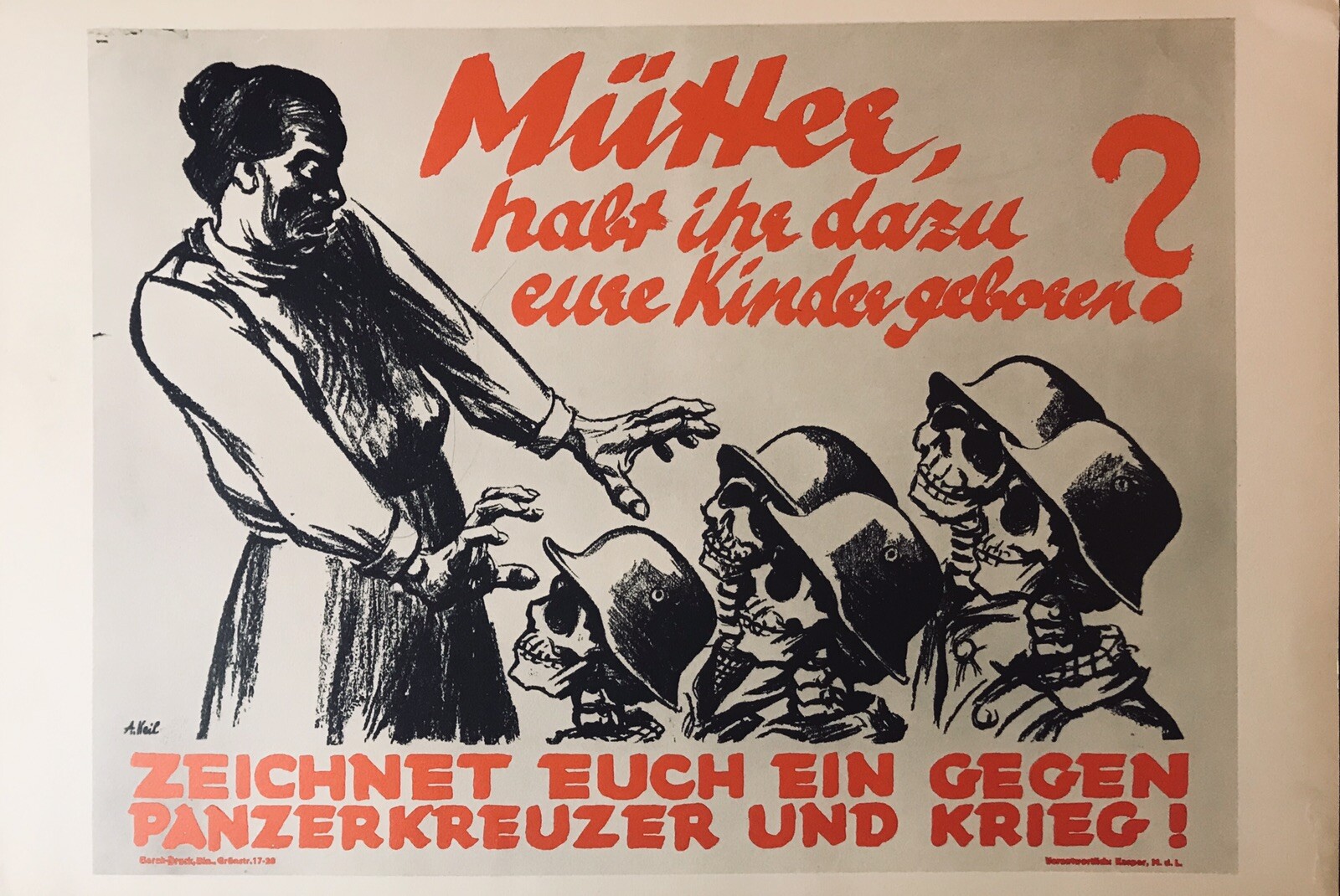 1975 vintage soviet WW2 WWII Germany KPD Manifesto plakat cartel poster ...