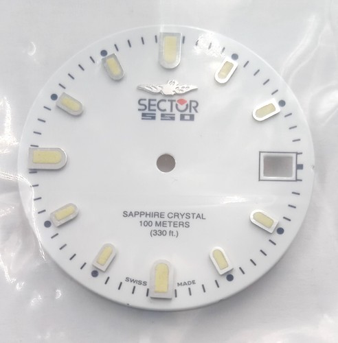 NOS Sector 550 Sapphire Crystal 100 M Sphere 5215126027 Dial Watch ...
