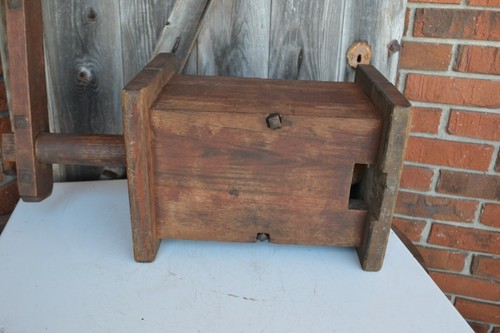 Antique Primitive Hand Made Wood Tobacco Grinder | eBay
