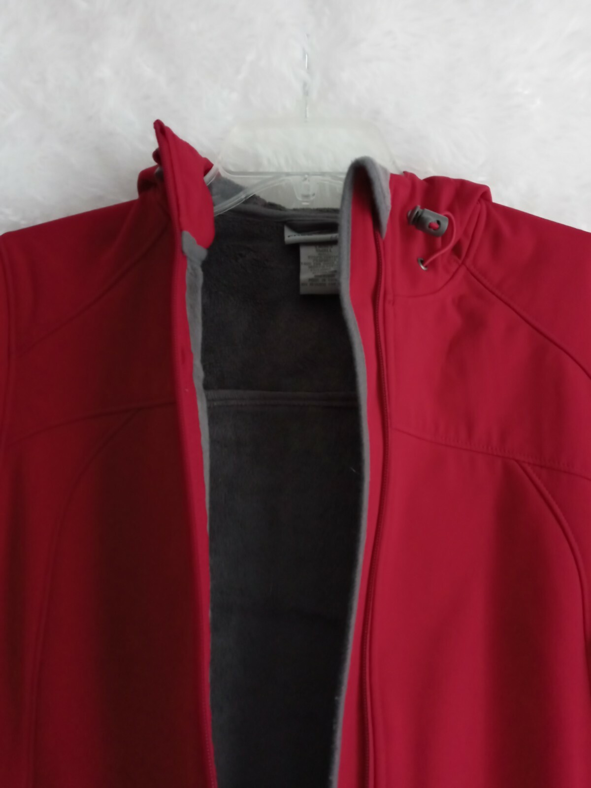 Free country Living It! jacket Size S Dark Red Warm Faux Furr Inside | eBay