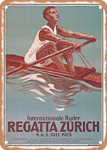 METAL SIGN - 1925 International rowing regatta in Zurich Vintage Ad | eBay