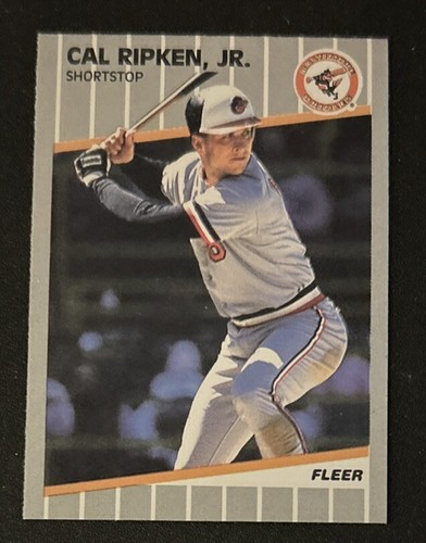 1989 Fleer Cal Ripken, Jr. Baseball Card #617 Orioles HOF Shortstop ...