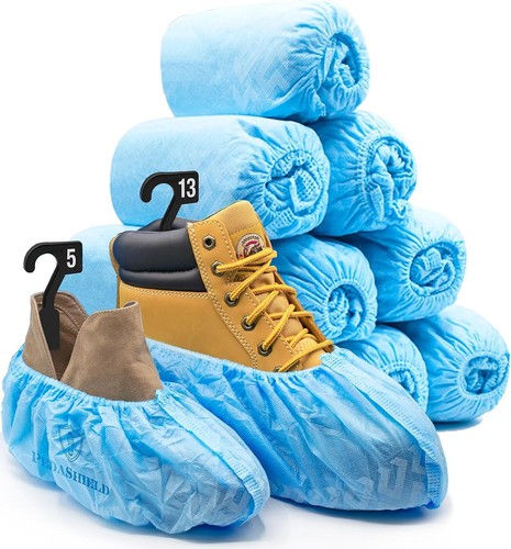 Premium Thick Extra Large Disposable Boot & Shoe Covers XL-110-Blue | eBay