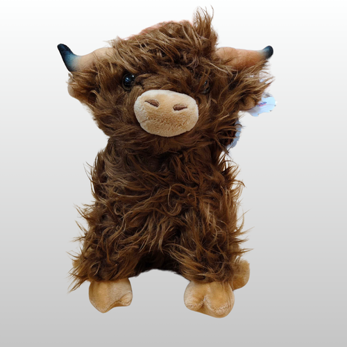 Highland Cow Soft Toy Scottish Coo Cuddly Stuff Animal Cute Gift for ...