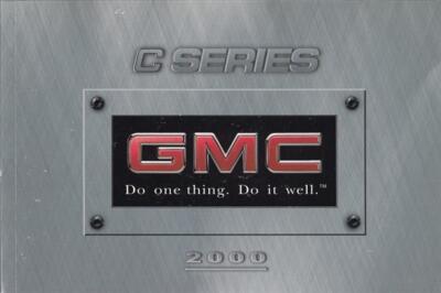 2000 GMC Topkick Owners Manual Original can use for Chevrolet Kodiak ...