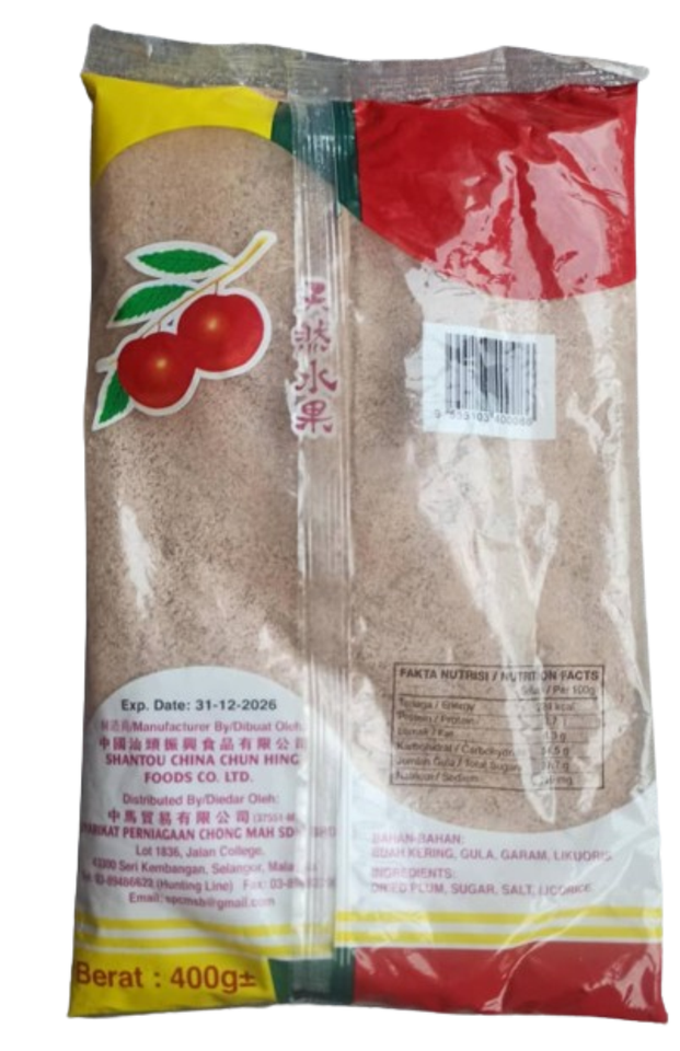 SWEET SALTY SOUR PLUM POWDER Condiment for Fruits 400g x 2pcs free ...