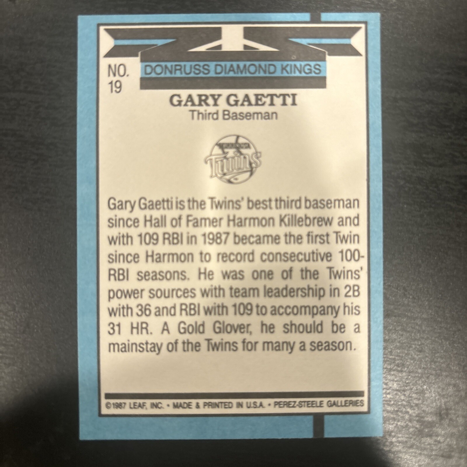 1988 Donruss - Diamond Kings #19 Gary Gaetti for sale online | eBay