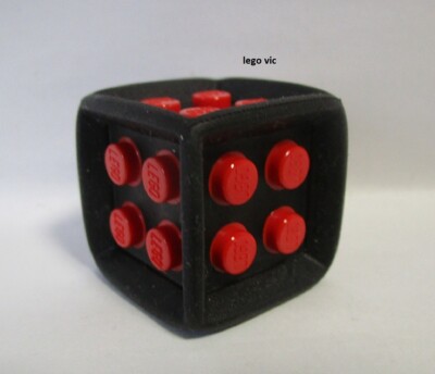 Lego 64776pb01 Black Die Cube Dé du Jeux de Société 3866 3865 3862 3860 ...