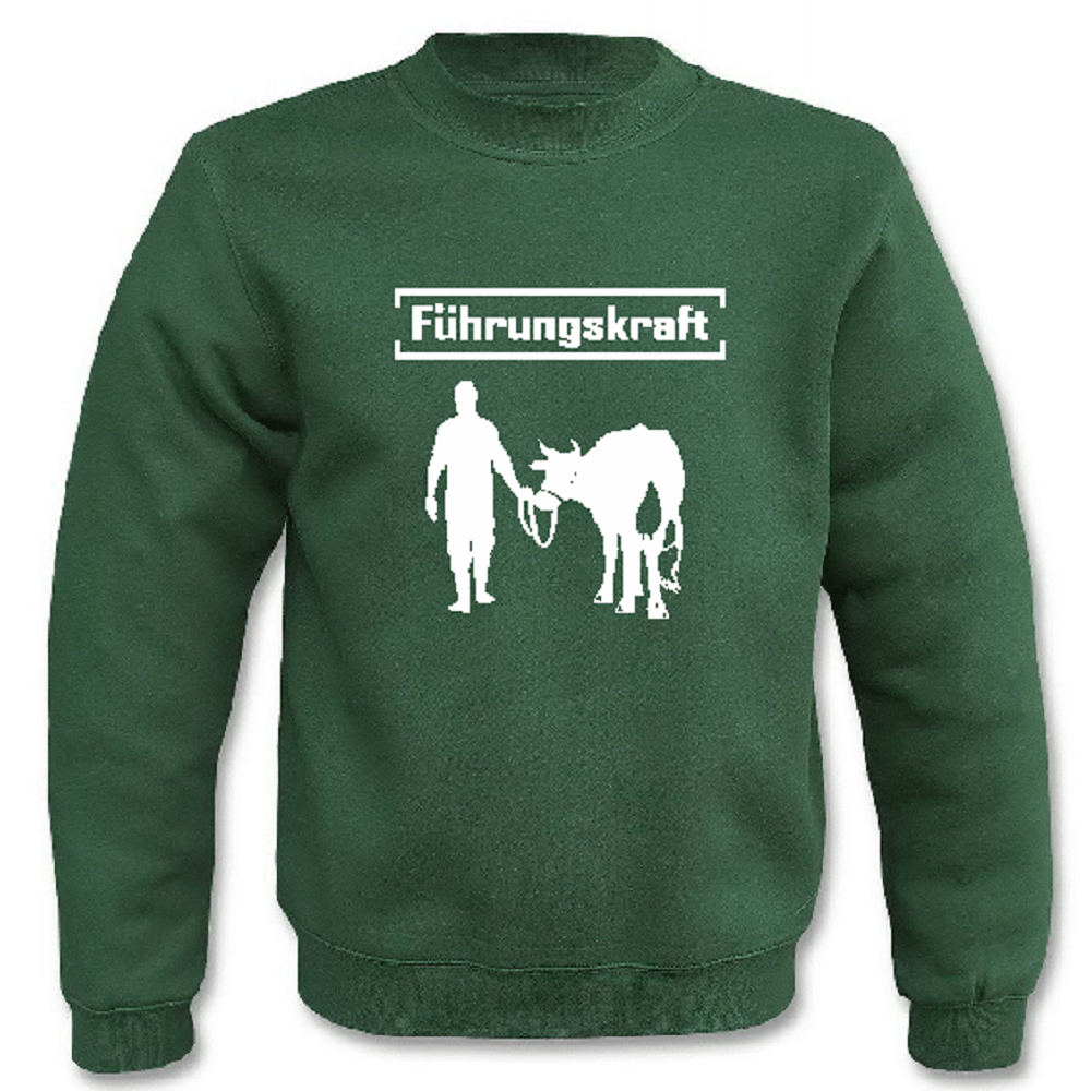 Pullover l Führungskraft Kuh I Fun I Sprüche I Lustig I Sweatshirt ...