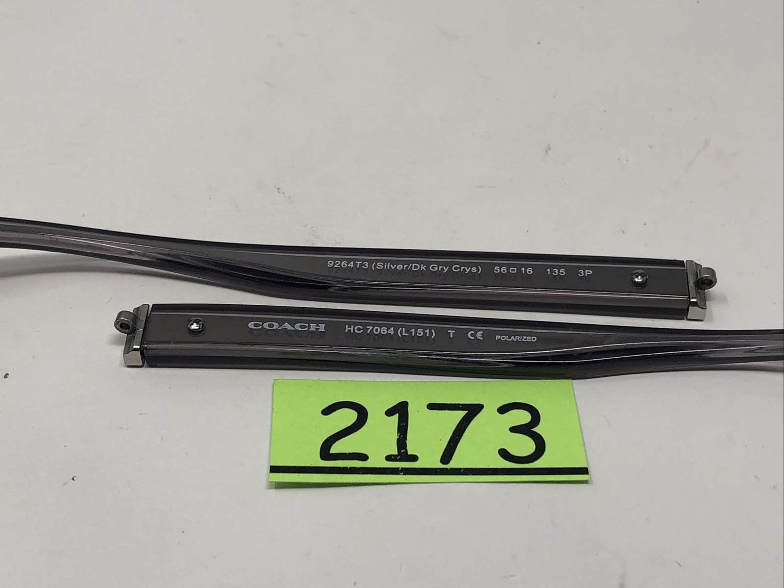 COACH HC 7064 9264T3 GRAY CRYSTAL Authentic Temple Replacement PARTS ...