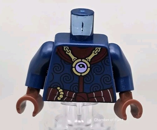 LEGO Minifigure NEW Torso Assembly Body Dark Blue Cloak Necklace Flasks ...