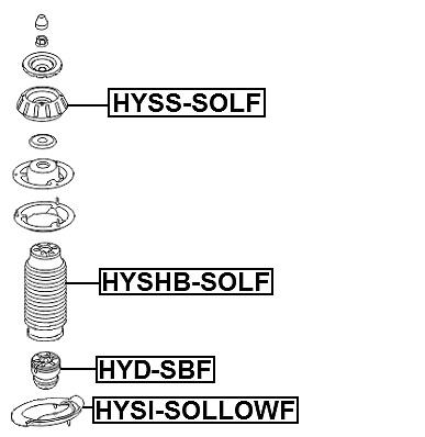 HYSI-SOLLOWF Febest SPRING LOWER SEAT 54633-3X000 | eBay