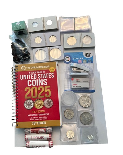Coin Collecting Starter Kit - silver Morgan, Peace Dollars,other Coins ...