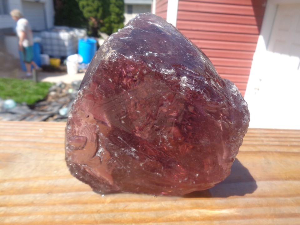 Glass Rock Slag Pretty Clear Pink 5.0 lbs XX58 Rocks Landscape Aquarium ...