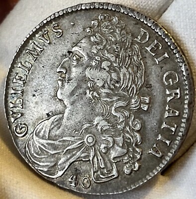 William II - Scotland - 1695 - Silver 40 Shillings / Forty Shillings ...