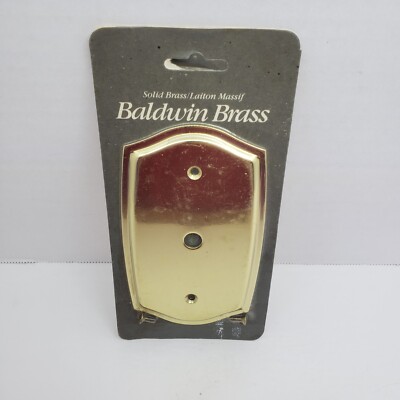 Baldwin Brass Colonial Coaxial Cable Cover Plate Solid Brass #4769-030 ...