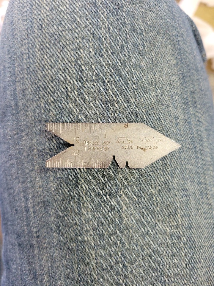 Fujikogu Tempered Steel Thread 60 Degree Center Gage. Made in Japan. | eBay