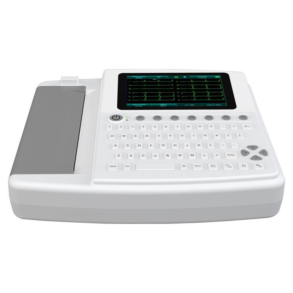 Portable 12 Lead ECG Machine 7 Inch Screen Digital Heart Monitor for | eBay