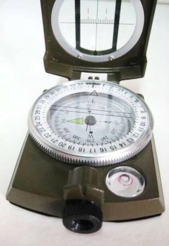 Quality Metal Marching Compass with Reading Eyepiece - Military Model ...