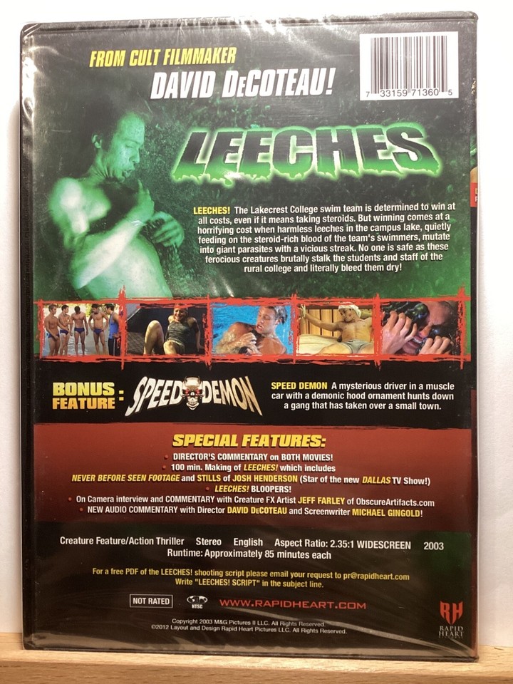 Leeches! / Speed Demon (Double Feature) (DVD) - Josh Henderson ...