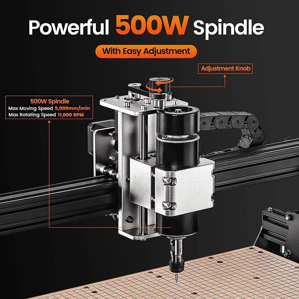 【USA】3020 Plus 500W CNC Router Engraver Laser Machine Milling Cutting ...