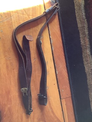 Leather Gun Sling with swivels Vintage Rifle Strap 1” | eBay