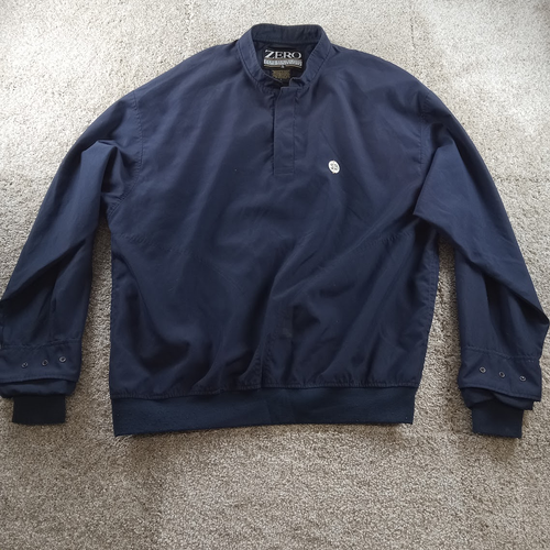Zero Restriction Jacket Mens Large Navy Blue Performance Nylon Golf Pullover * | eBay