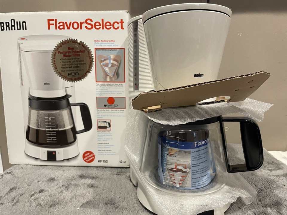 Braun FlavorSelect KF152 12-Cup Coffee Maker w/ Carafe & Water Filter ...
