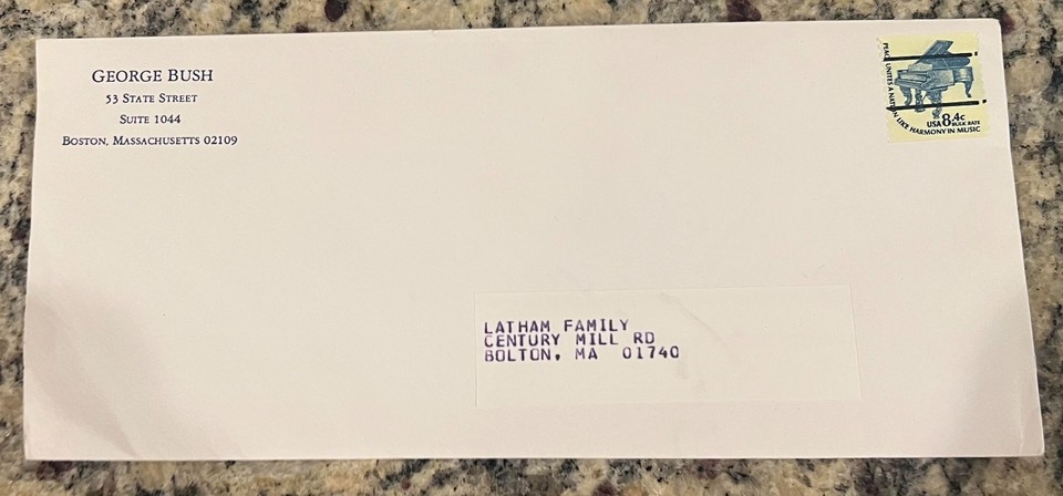 1980 George H. W. Bush SIGNED Presidential Primary Letter & Envelope ...
