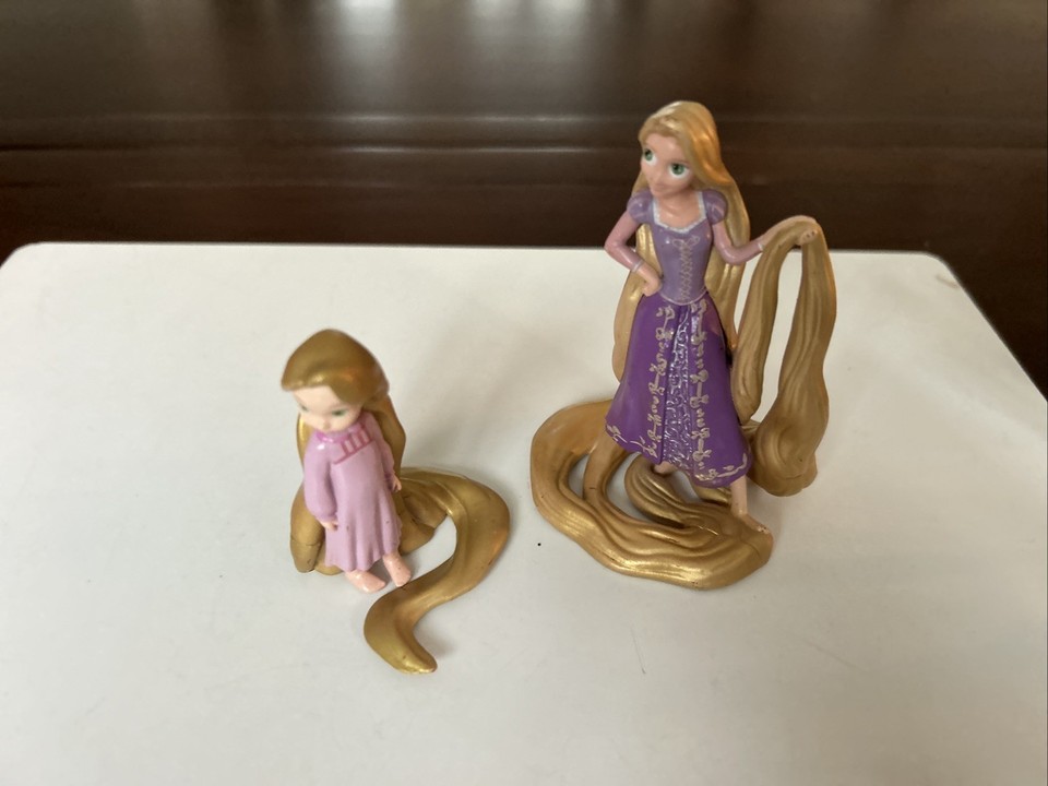 Disney TANGLED~7 Rapunzel PVC figures Cake Toppers~Carriage~Boat~Horse ...