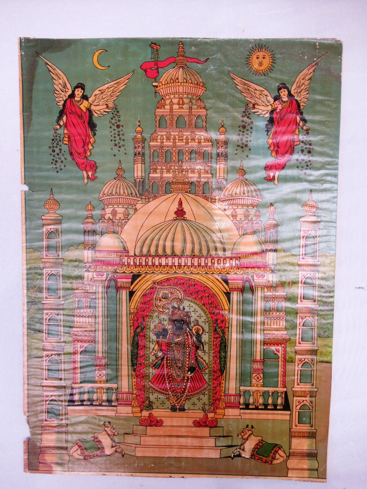 Vintage Lithograph Print Krishna Ranchodji Temple Dakor Hindu Mythology ...