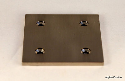 Table Top Fixing Plate 70mm x 70mm x 4mm FREE Nationwide Delivery | eBay UK
