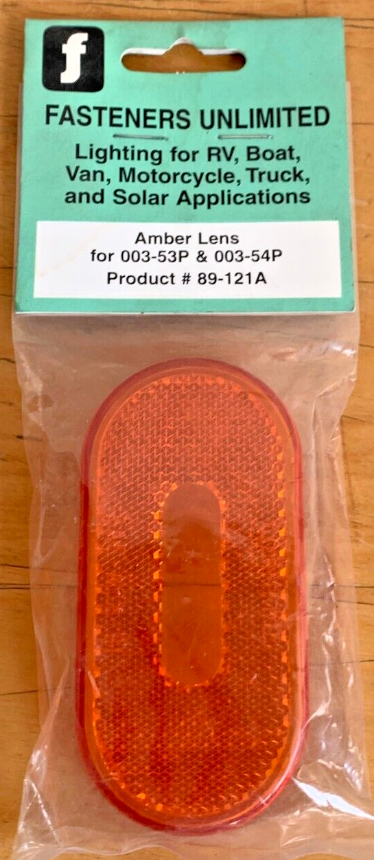 Fasteners Unlimited 89-121a Amber Replacement Lens for Command Classic ...