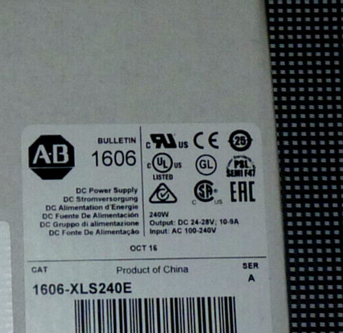 1606-XLS240E SER/A Power Supply 100-240 VAC 240W Allen-Bradley | eBay