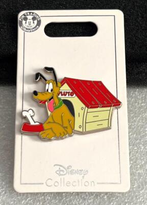 Disney Pluto in Dog House with Bone & Dog Bowl Open Edition Pin | eBay