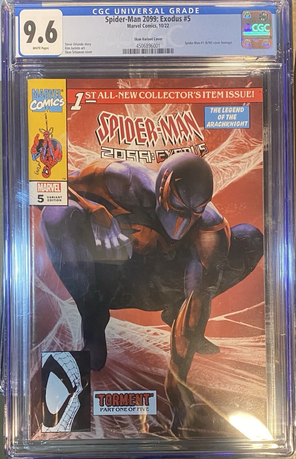 Spider-Man 2099 Exodus #5 Skan variant Homage Torment McFarlane Marvel ...