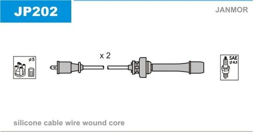 Zündleitungssatz Janmor Jp202 für Mazda 323 s vi Limo 01-04 | eBay