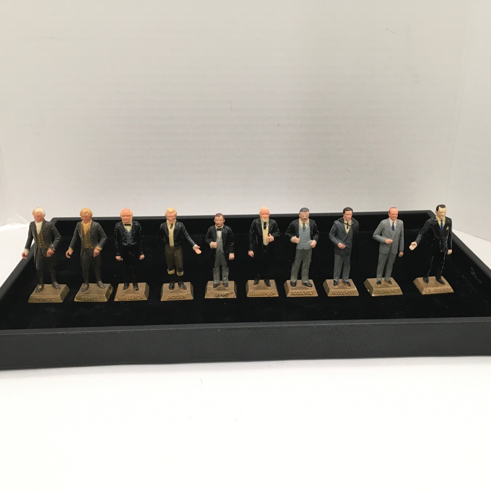 10 Painted President Figures Standing 2.75" Good Condition 1960s / 1 ...